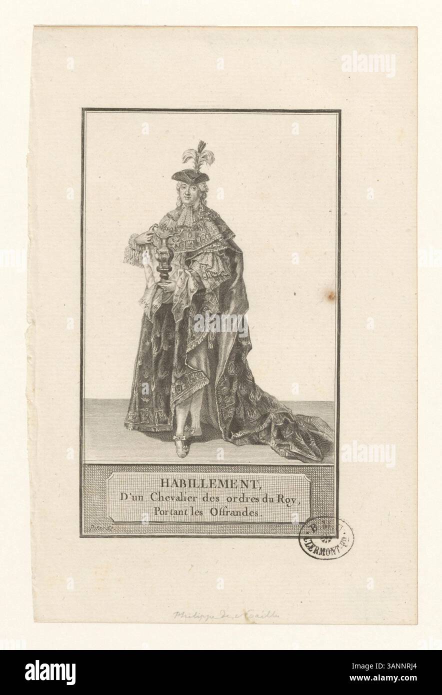 This print from the Boyer collection depicts the ceremonial attire of a ...