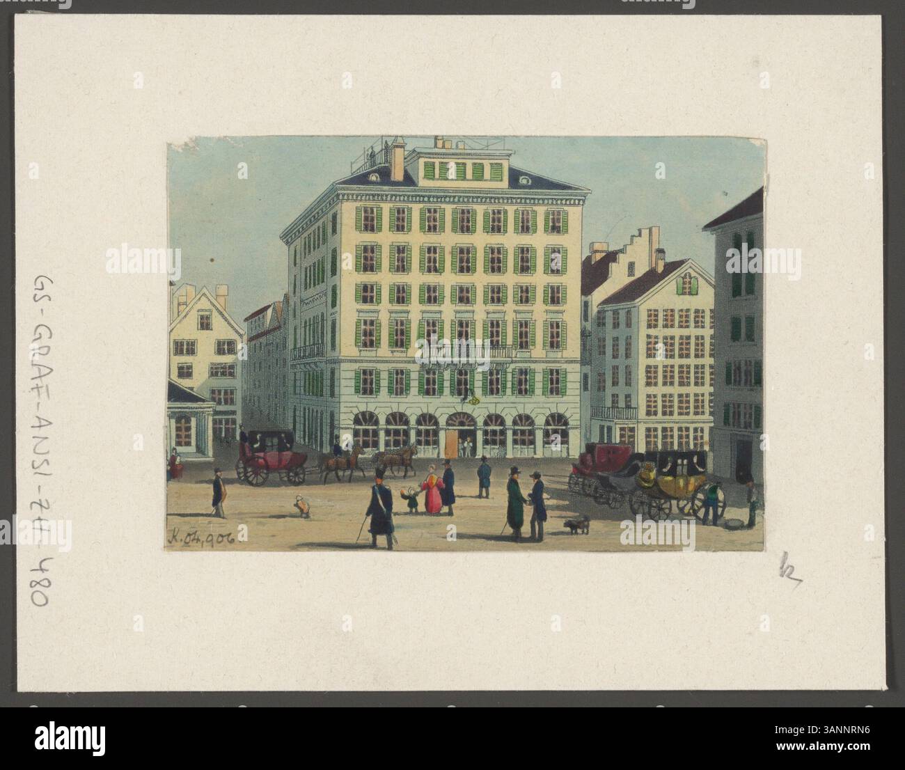 This 1839 etching and aquatint print, created by Franz Schmid and ...