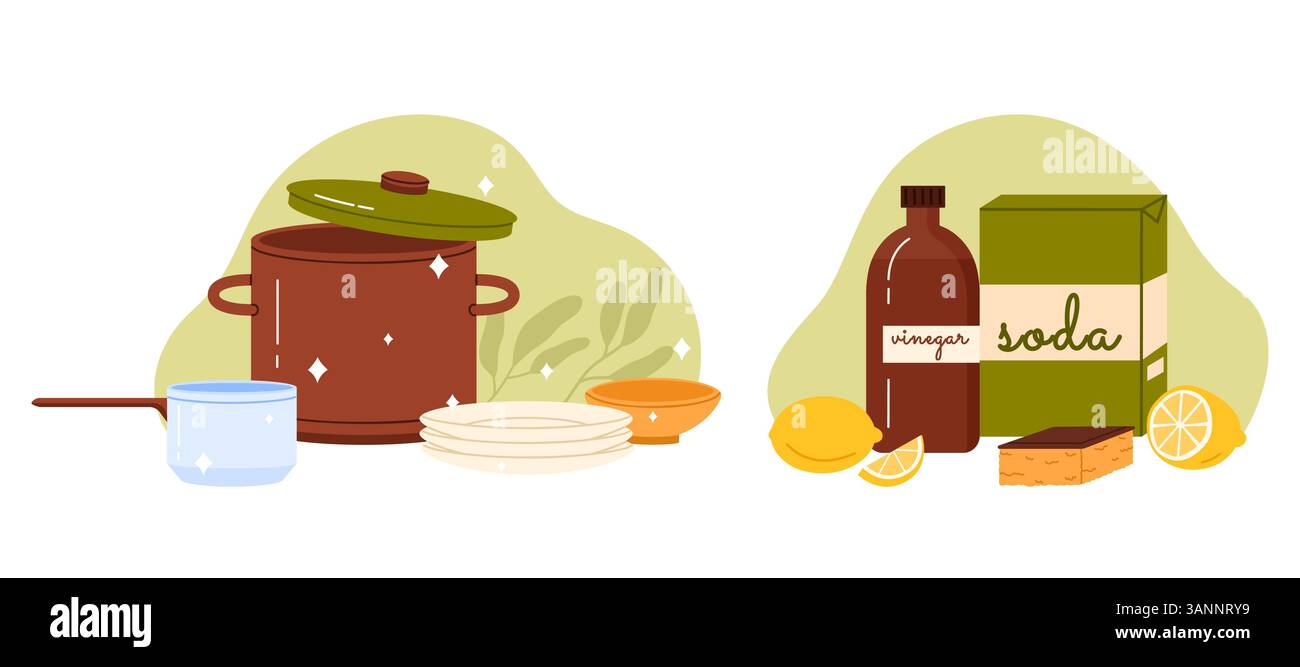 Eco friendly and natural cleaning products for clean dishes and kitchen ...