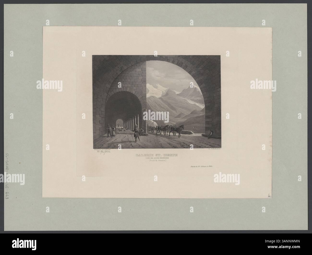 This etching by Anton Winterlin, created between 1850 and 1860 ...
