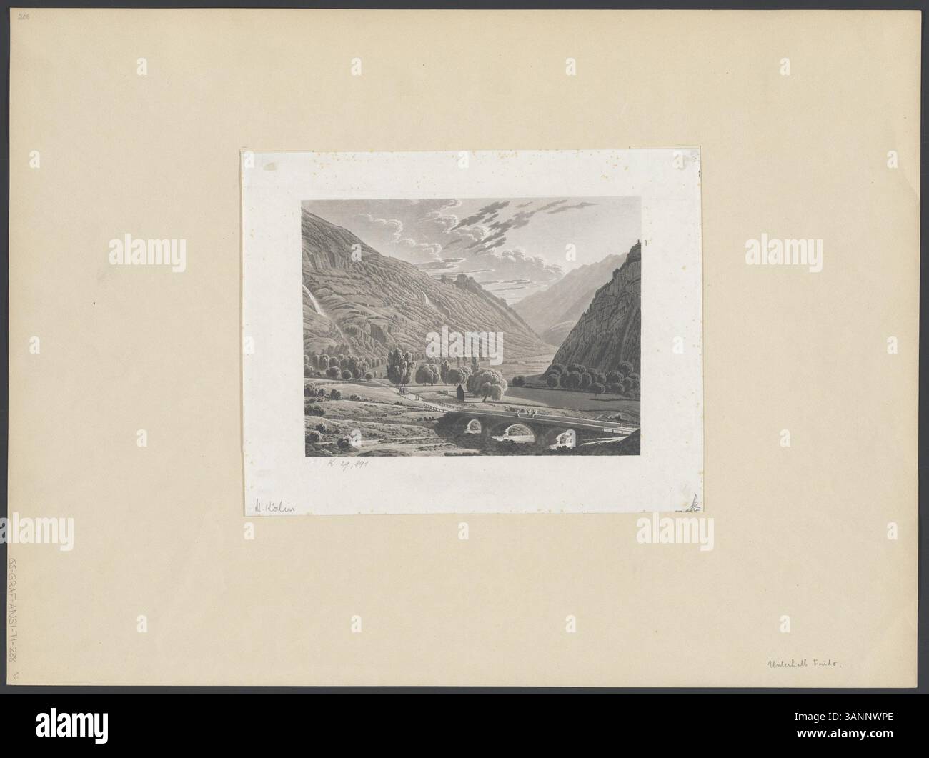 Another print by Joseph Meinrad Kälin from the 1833 series on the St ...