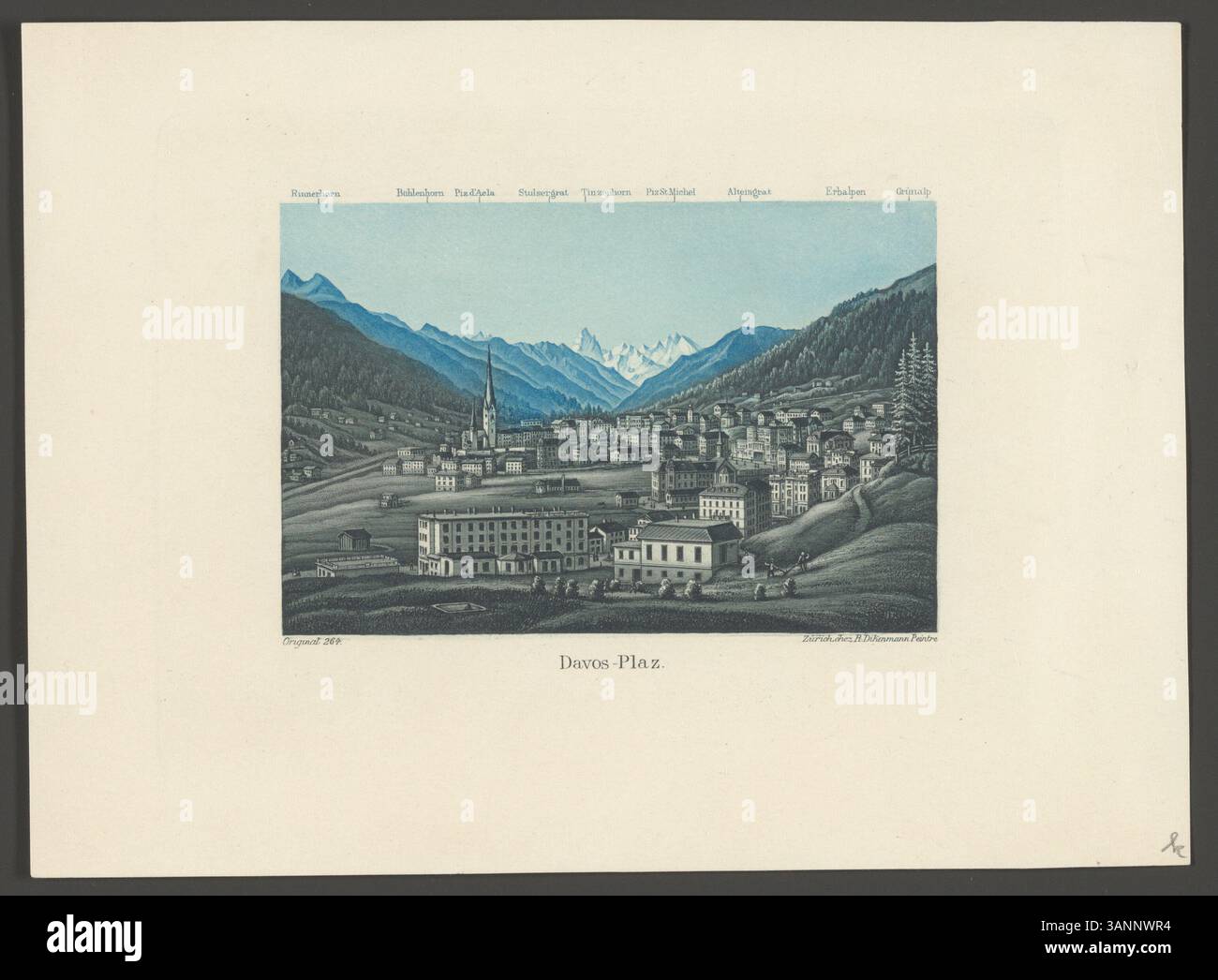 This etching and aquatint print from between 1860 and 1880 depicts the ...