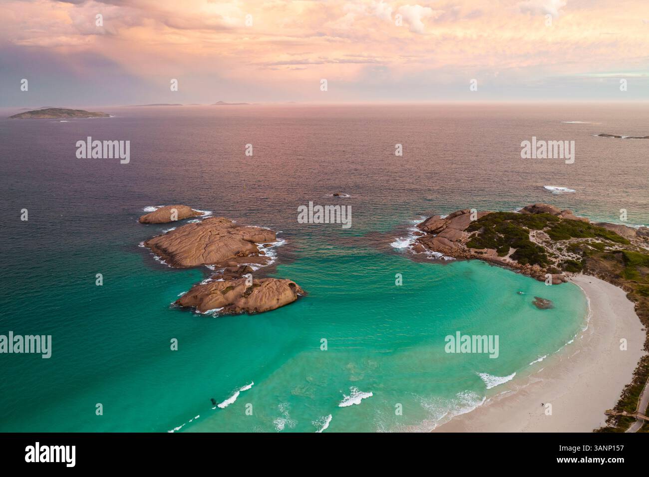 Aerial view of Twilight Beach, Western Australia, Australia Stock Photo ...