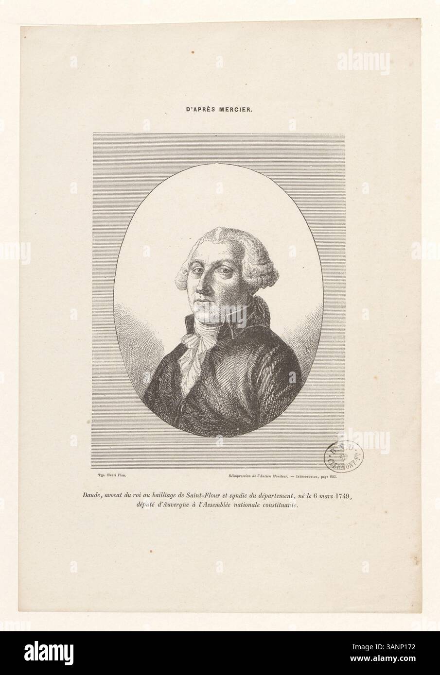 A photomechanical print from the Boyer collection featuring Jean Daude ...