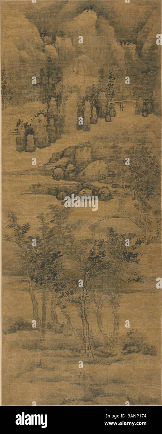 A painting by Gong Xian (1618–1689) held in The Palace Museum ...