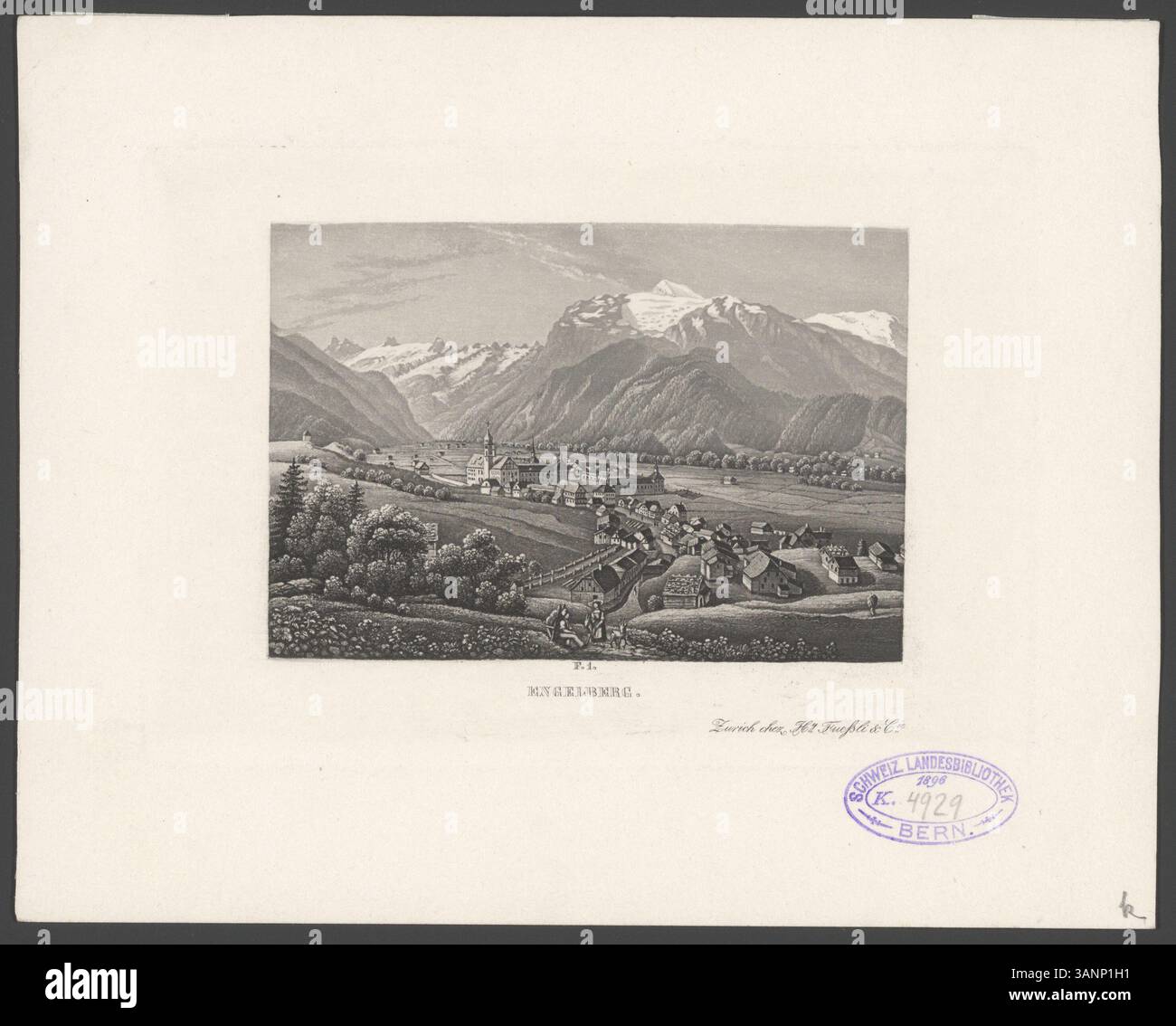 19th century etching and aquatint print by Heinrich Siegfried ...