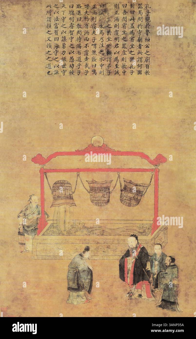 This painting, housed at the Confucius Museum, shows Confucius ...