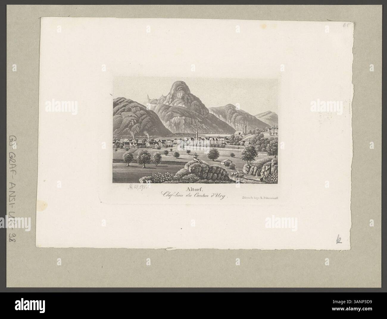 This circa 1850 aquatint print, published by Johann Rudolf Dikenmann ...