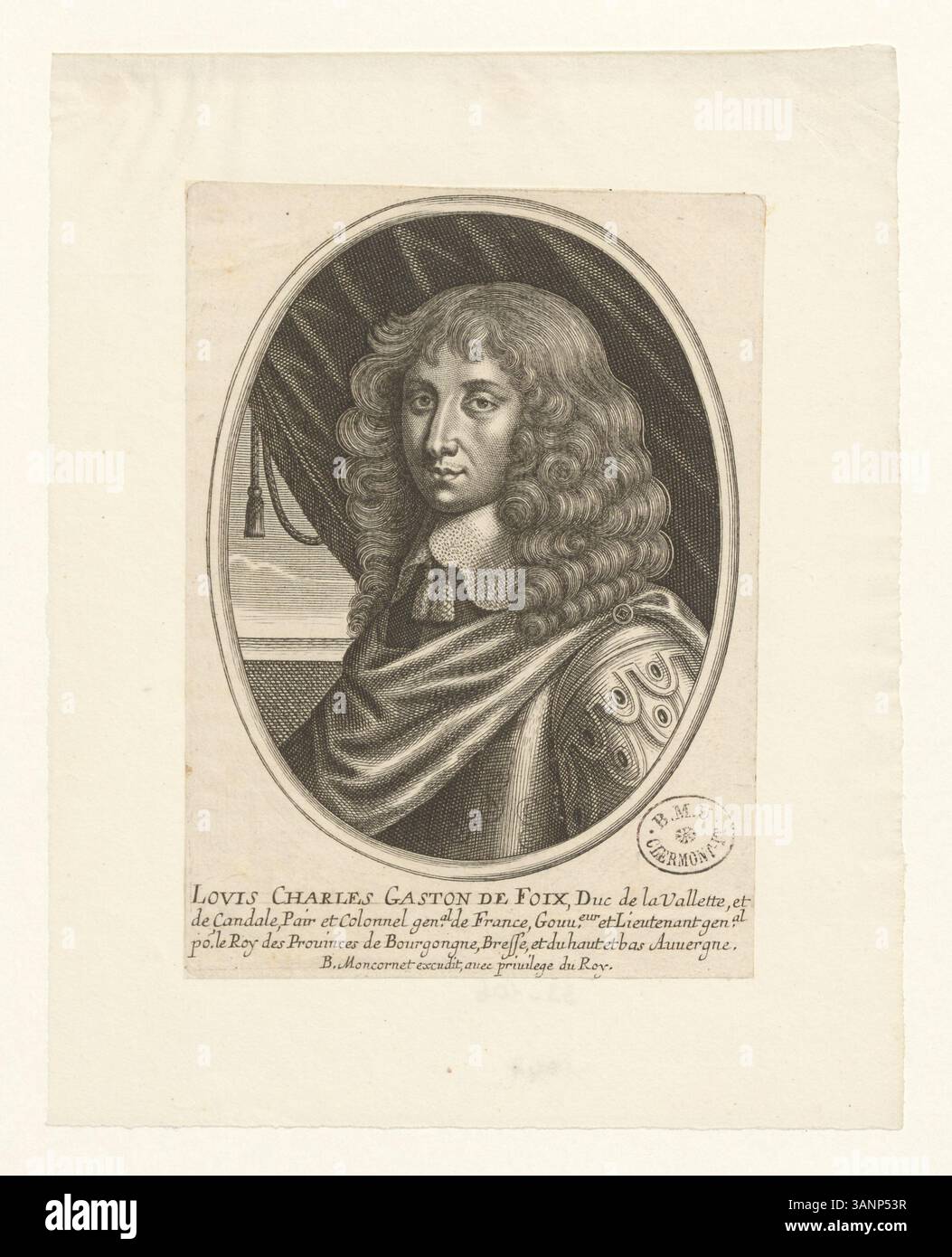 This print from the Boyer collection, created in 1047, portrays Louis ...