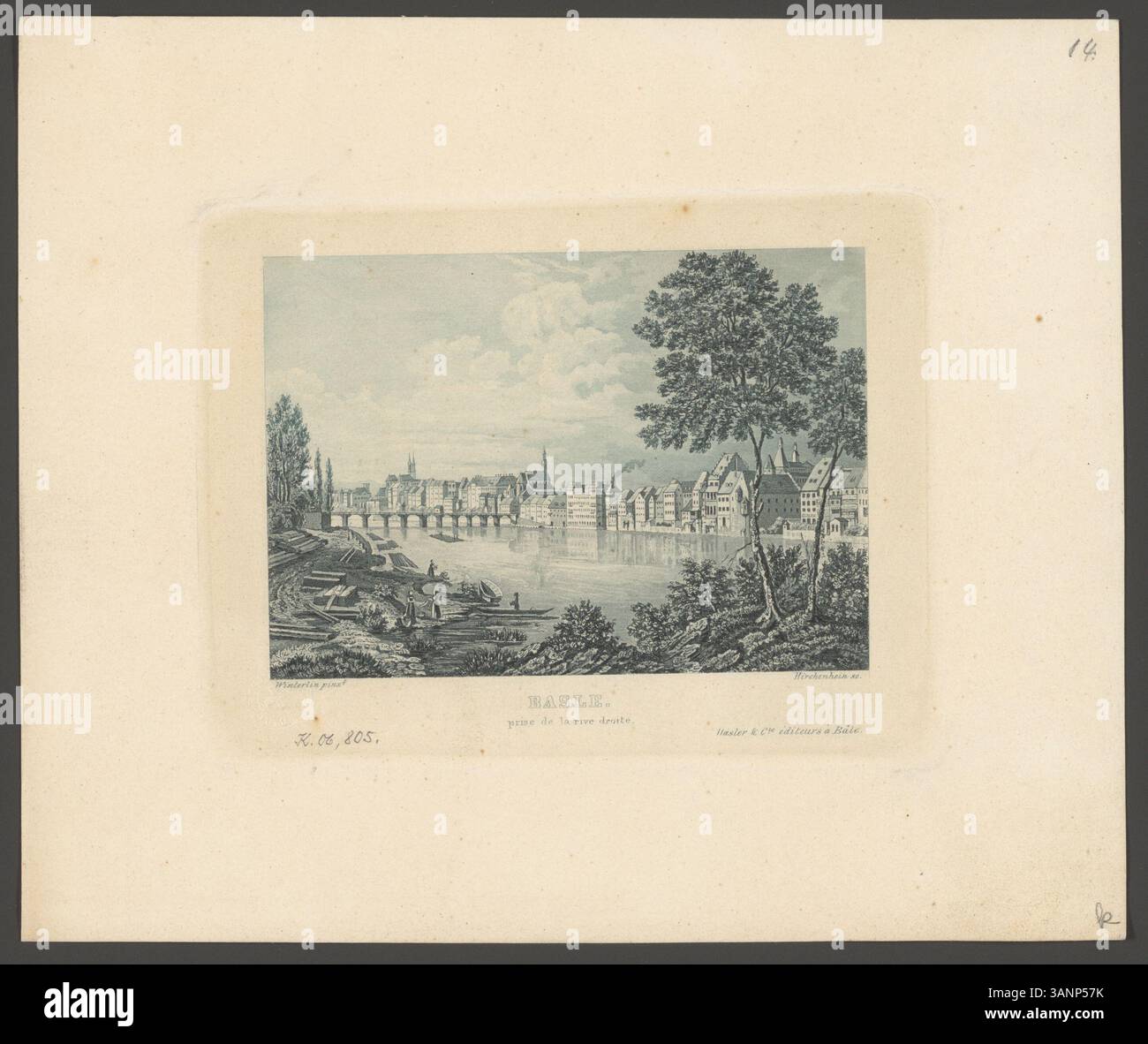 This 19th-century etching and aquatint by Anton Winterlin and F ...