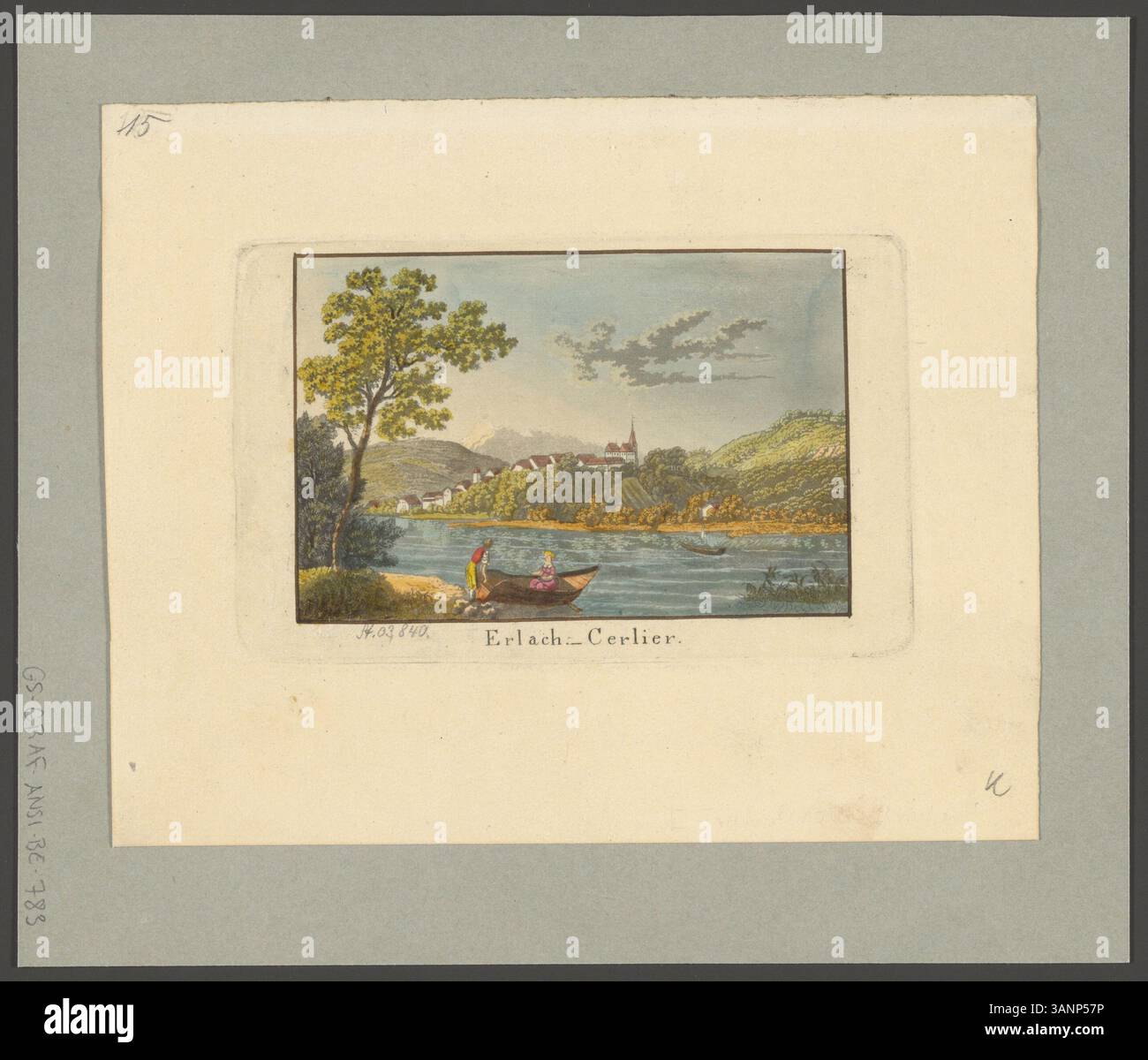 This print from the Swiss National Library features an etching and ...