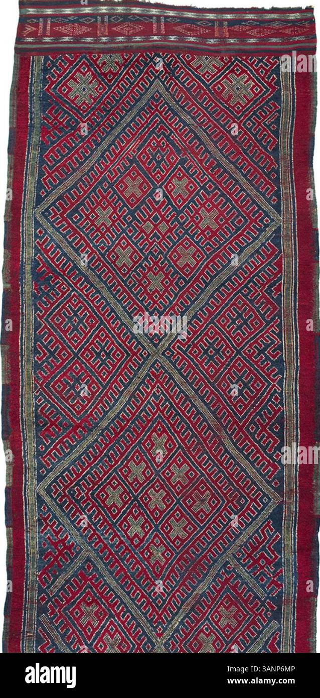 This 19th-century or earlier Algerian Jebel Amour rug showcases the ...