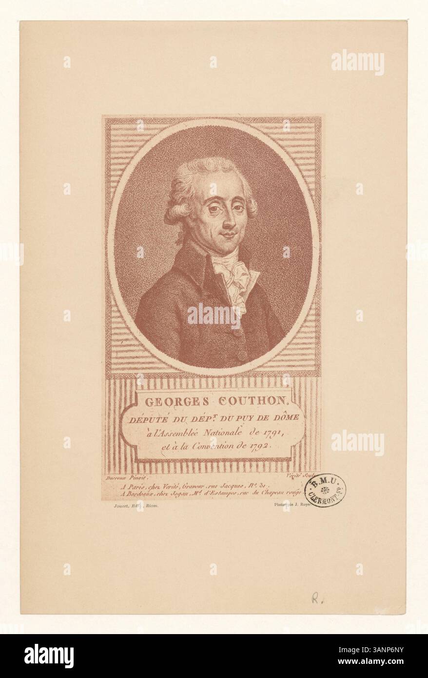 A photomechanical print from the Boyer collection of Georges Couthon ...