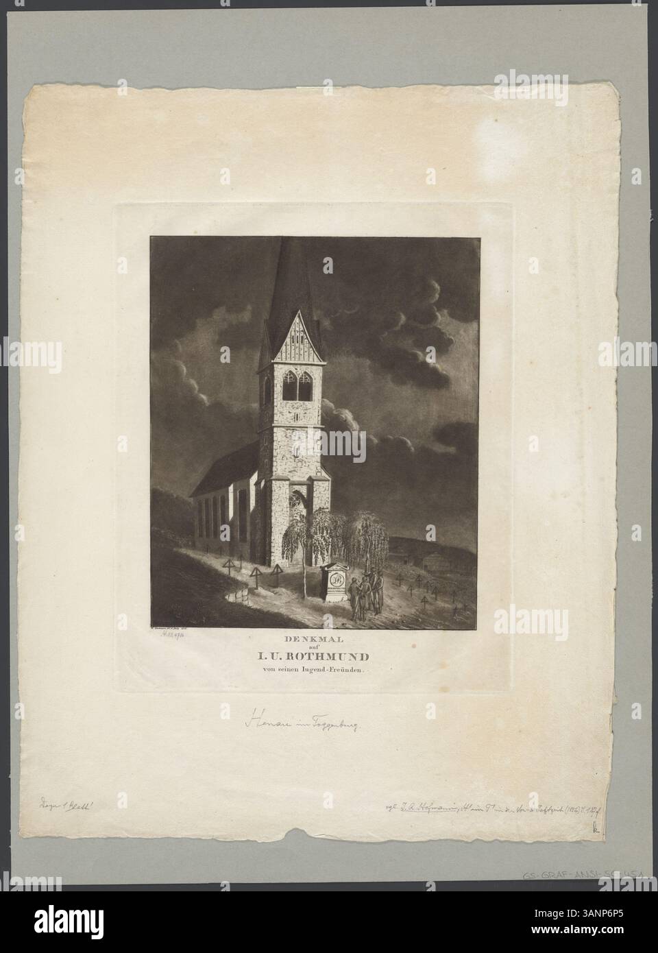 This 1818 print by Johann Daniel Wilhelm Hartmann commemorates the ...