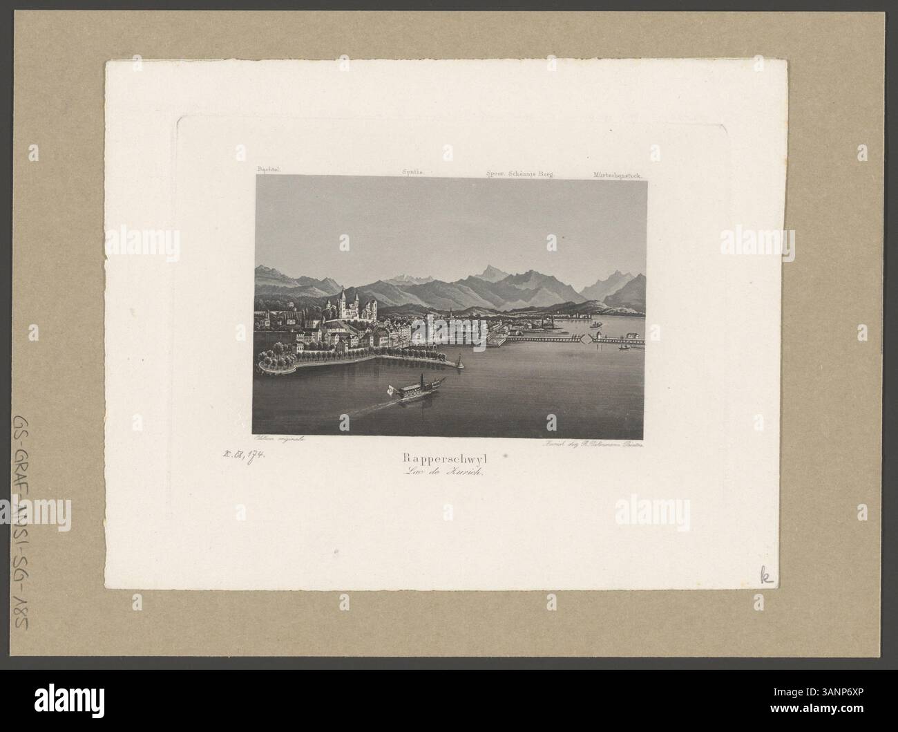 This 19th-century aquatint print by Johann Rudolf Dikenmann depicts ...