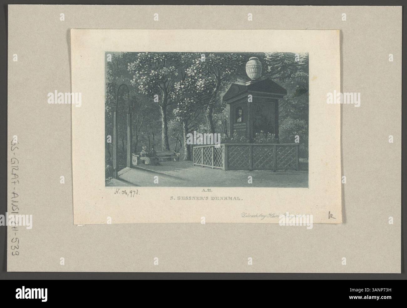 This 19th-century aquatint print shows a depiction of the Conrad ...