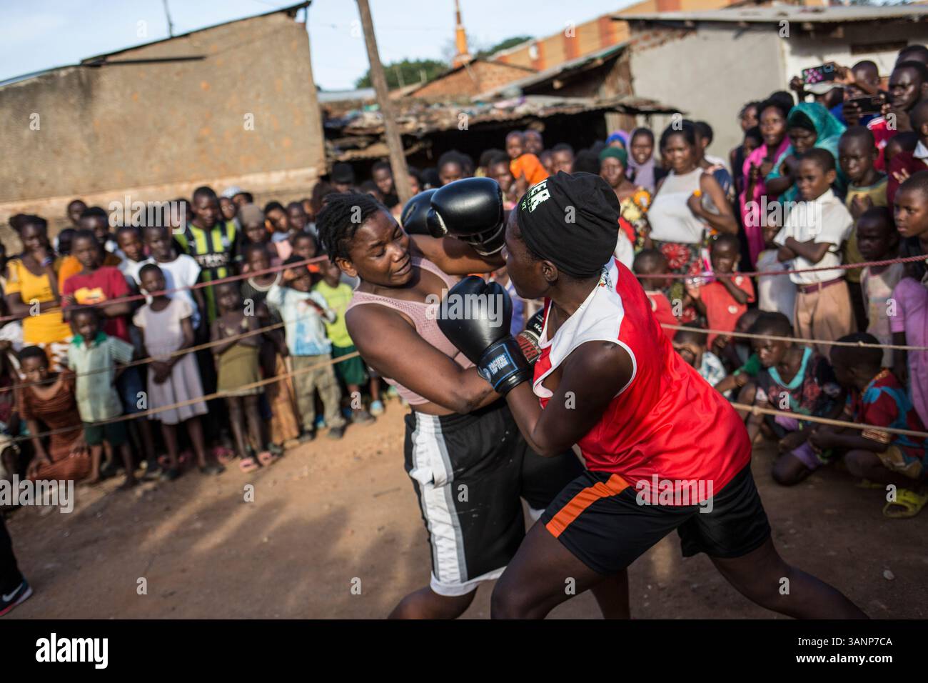 Rhino boxing club, Katanga slum, Kampala, Uganda, Africa Stock Photo ...
