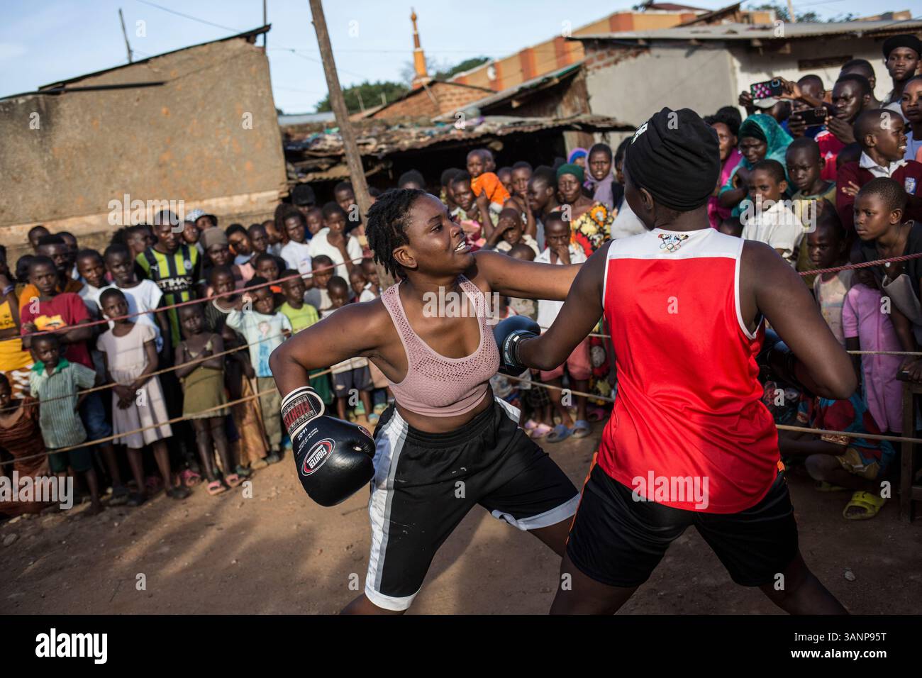Rhino boxing club, Katanga slum, Kampala, Uganda, Africa Stock Photo ...
