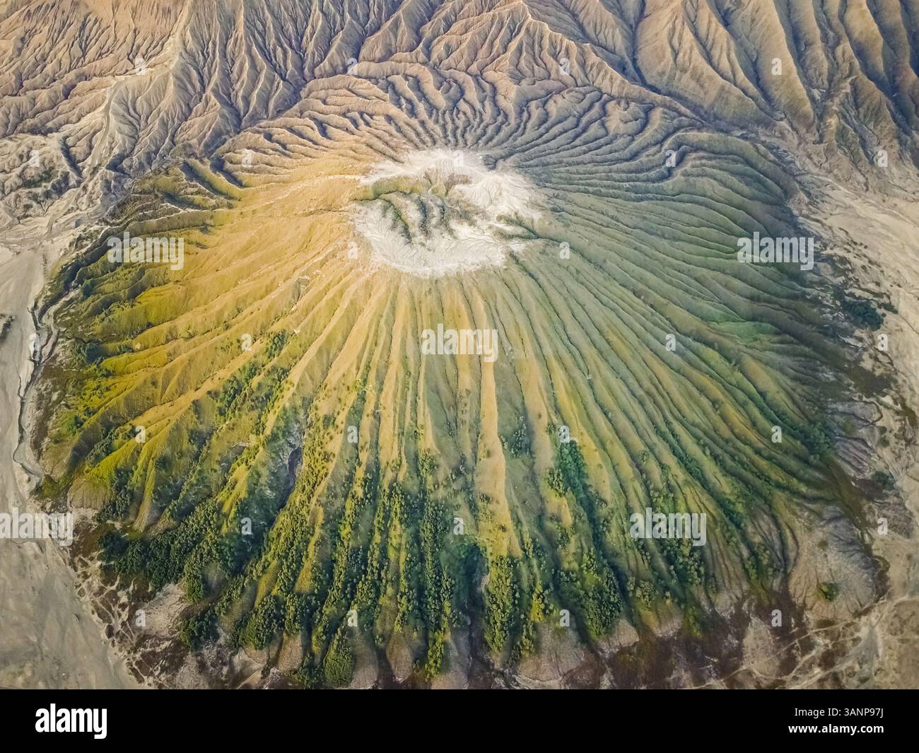 Aerial view of volcano Bromo in Indonesia Stock Photo - Alamy