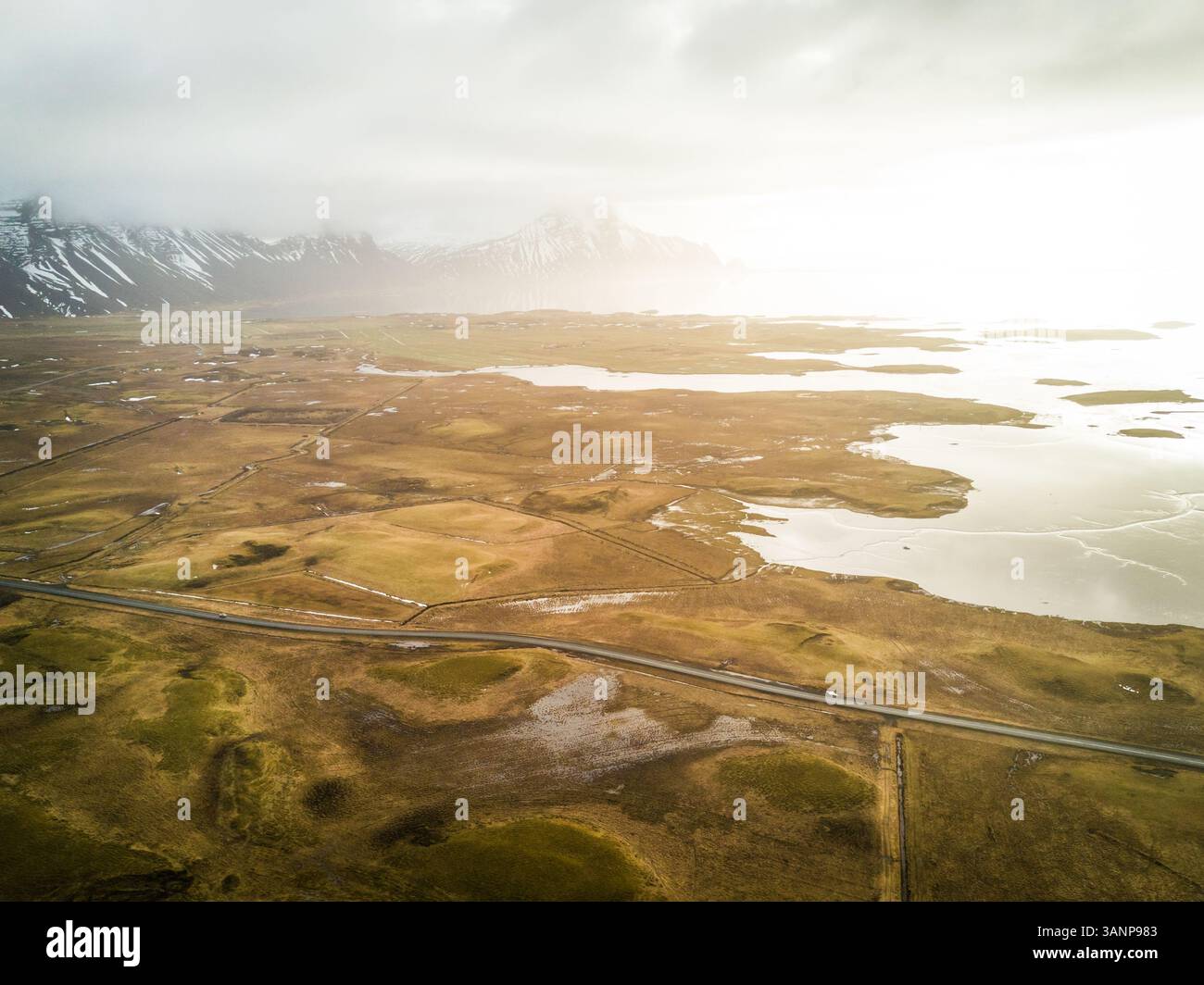 Aerial view of wonderful icelandic landscapes Stock Photo - Alamy
