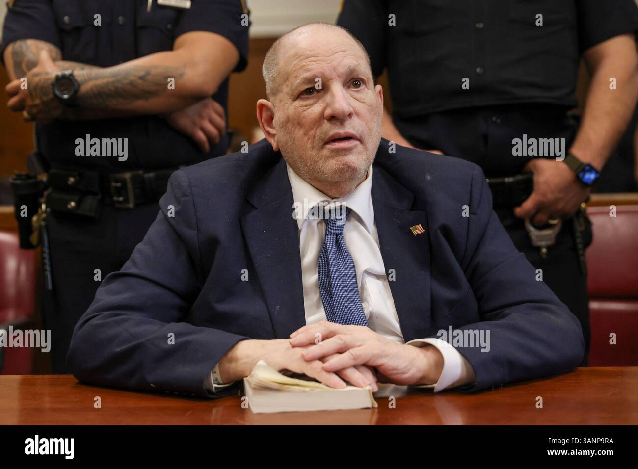 Former film producer Harvey Weinstein appears in court for his retrial ...