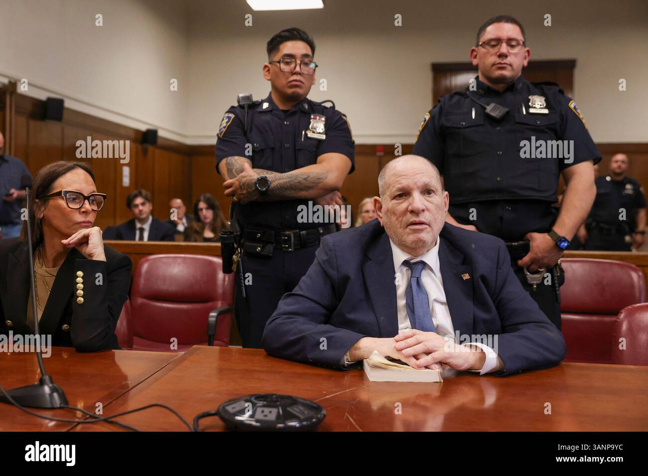 Former film producer Harvey Weinstein appears in court for his retrial ...