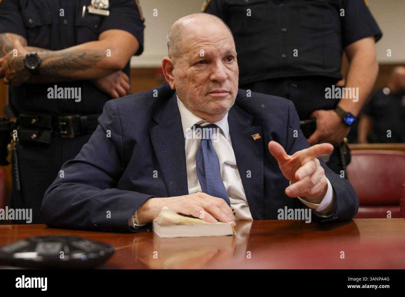 Former film producer Harvey Weinstein appears in court for his retrial ...