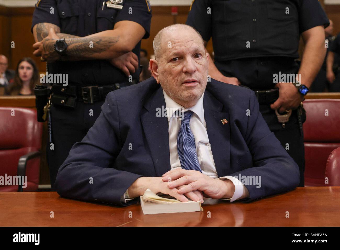 Former film producer Harvey Weinstein appears in court for his retrial ...