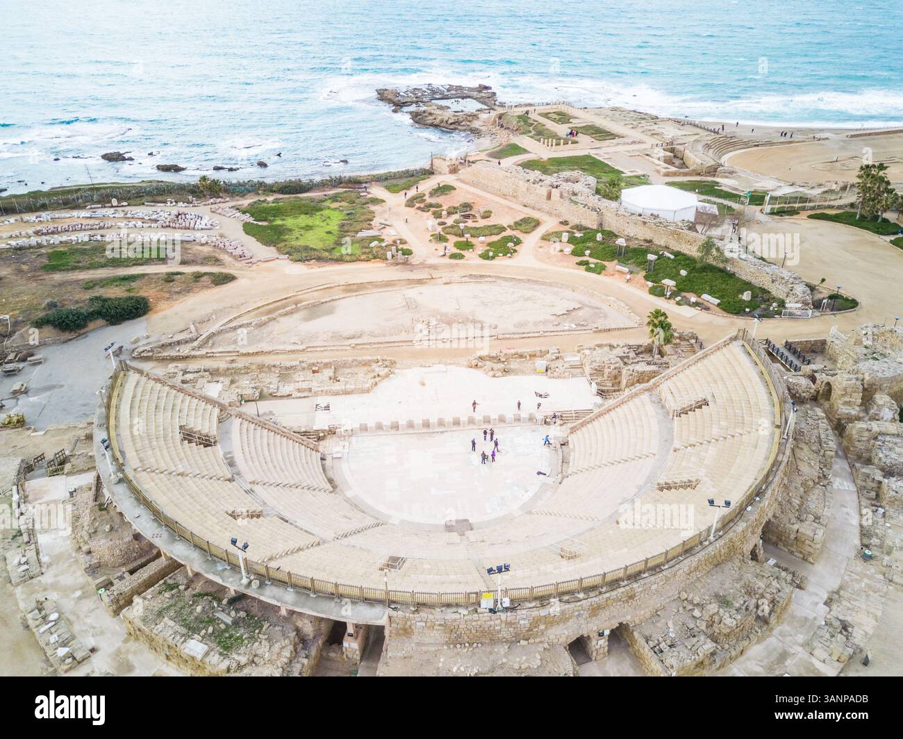 Aerial view oval amphitheater in hi-res stock photography and images ...