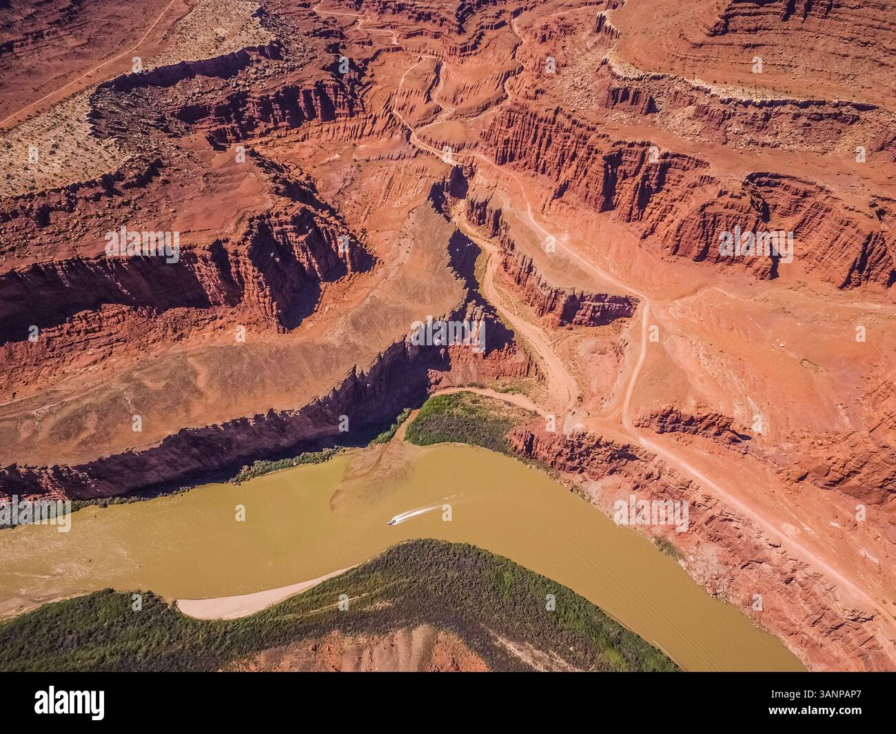 Aerial red rock canyons hi-res stock photography and images - Alamy