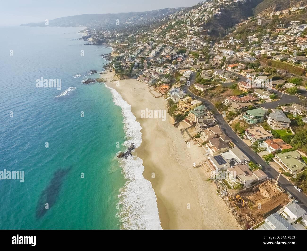 Aerial view of Victoria Beach in Laguna Beach, California, USA Stock ...