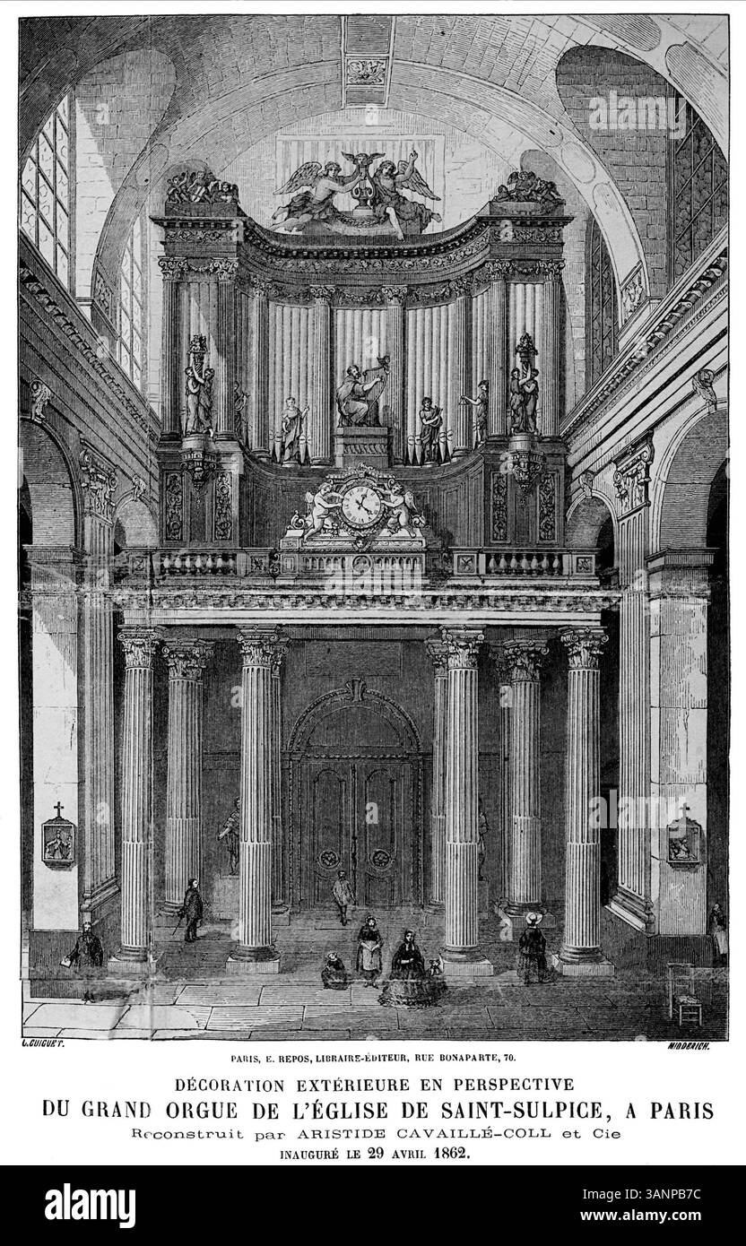 This 1863 artwork by Pierre-Henri Lamazou depicts the exterior ...