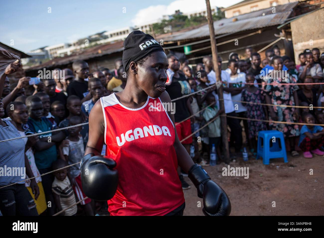 Rhino boxing club, Katanga slum, Kampala, Uganda, Africa Stock Photo ...