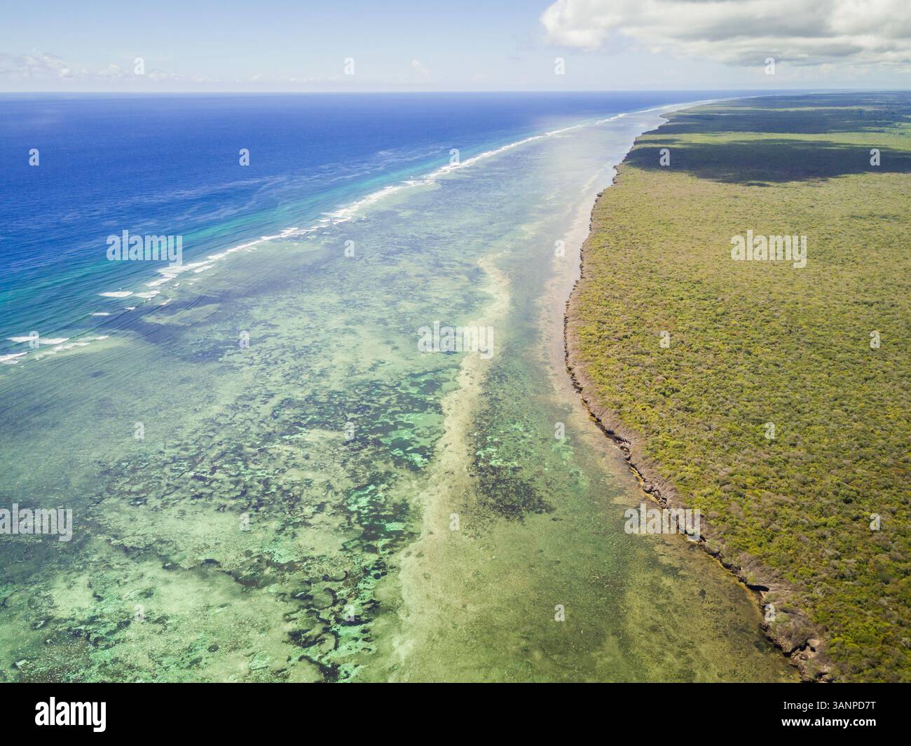 Aerial view of Mafia island coast in Tanzania Stock Photo - Alamy