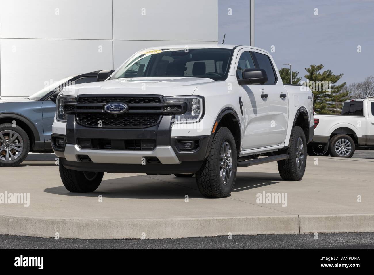 Kokomo - April 13, 2025: Ford Ranger Supercrew 4X4 XLT display at a ...