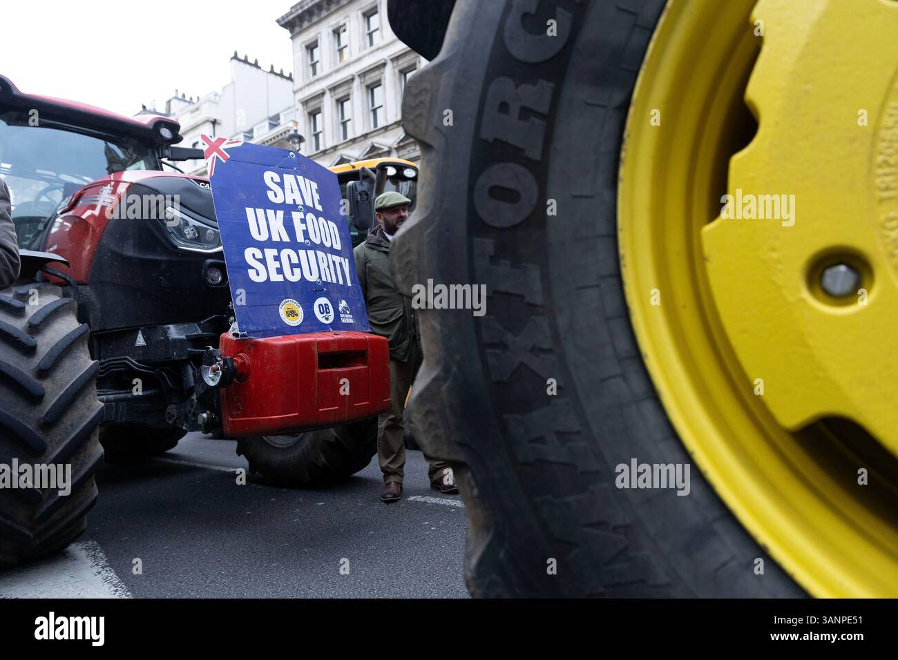 Tractors descend on Westminster in central London for an “RIP British ...