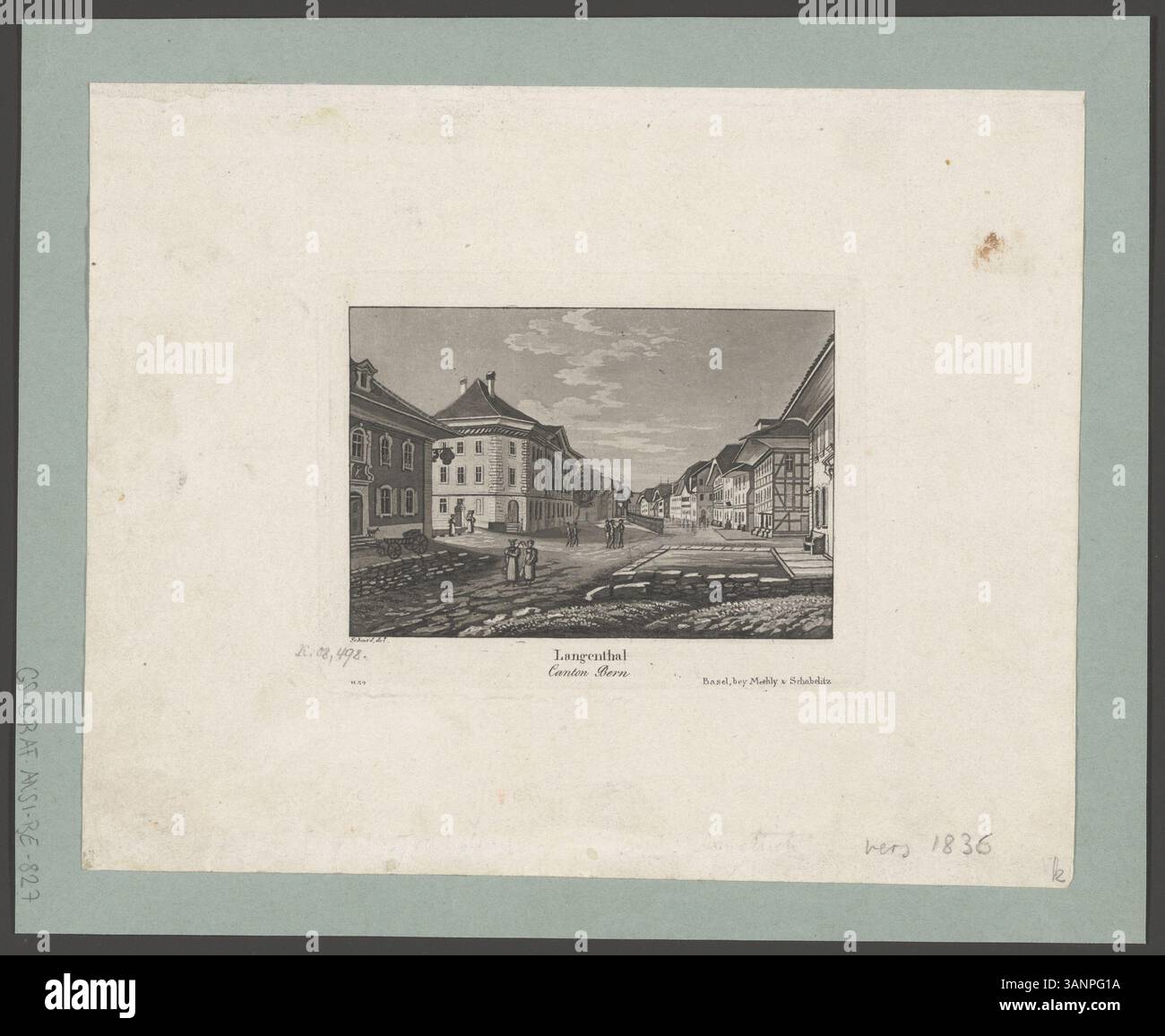 Franz Schmid's etching from 1834 to 1841 portrays the town of ...