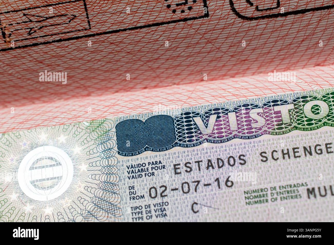 Passport stamp italy hi-res stock photography and images - Alamy