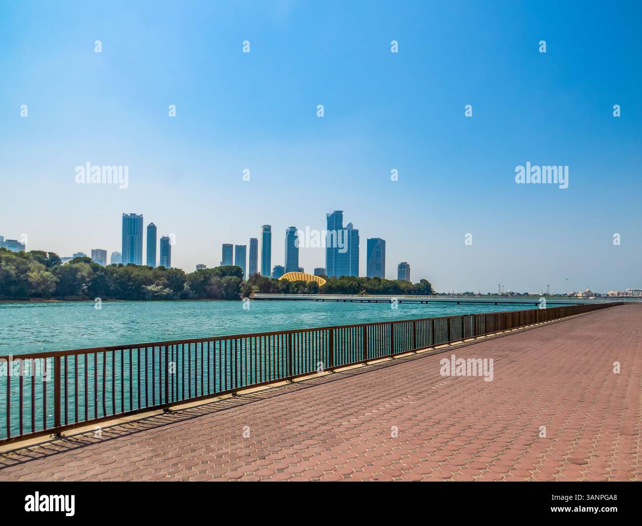Sharjah. UAE. Al-Majaz embankment is a beautiful embankment, clean ...