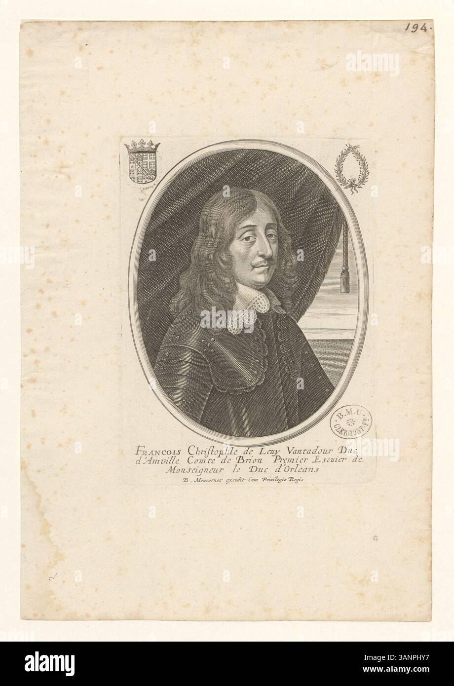 This intaglio print from the Boyer collection features François ...