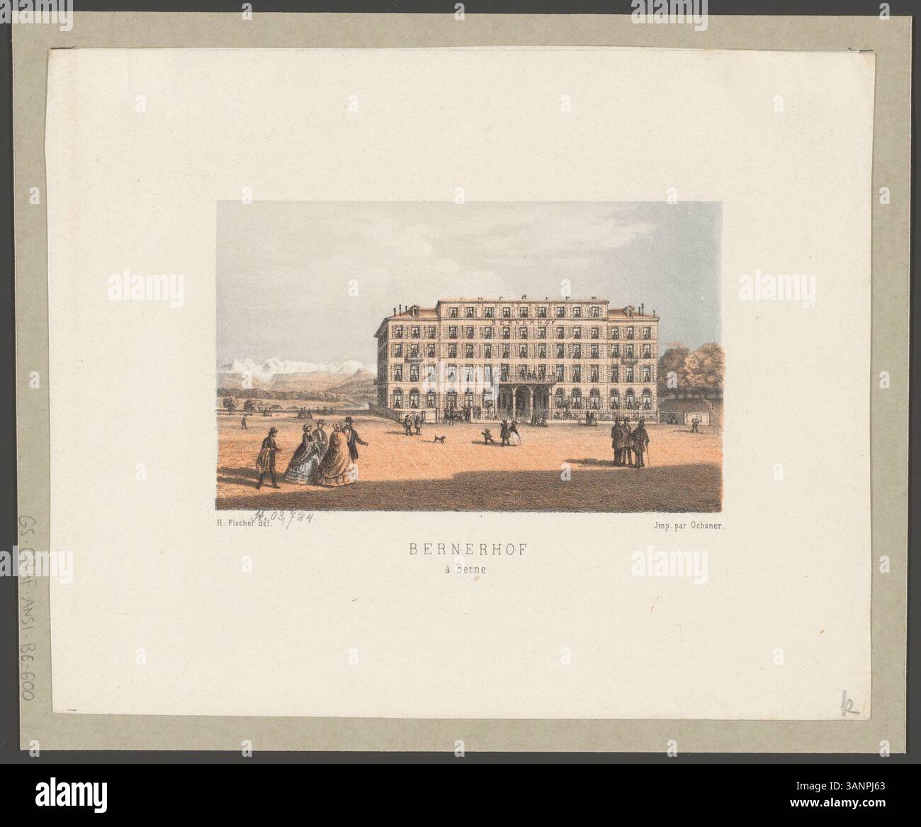 Lithograph by Heinrich Fischer and Johann Caspar Ochsner, depicting ...