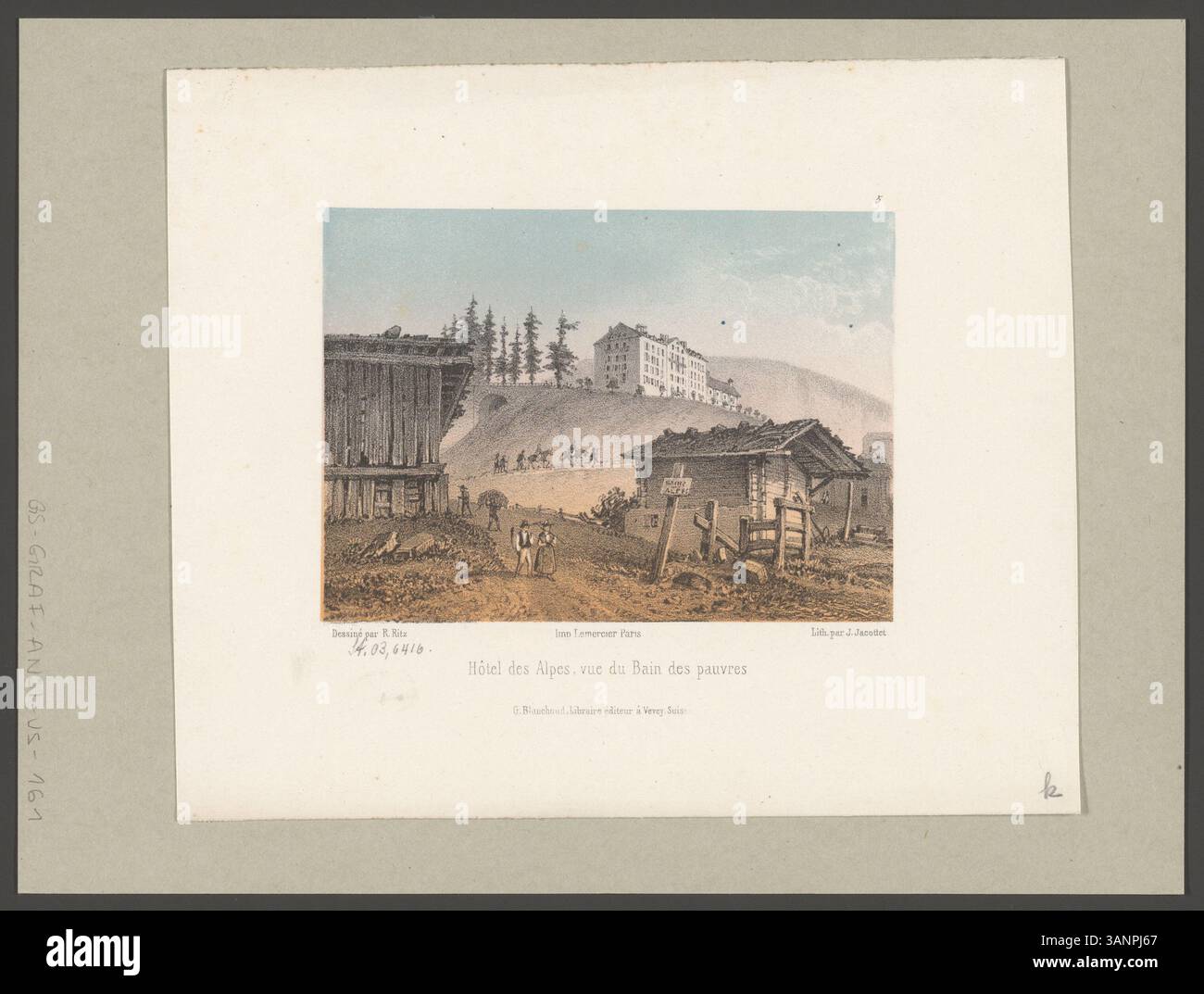 This 1851 lithograph by Raphael Ritz, created in collaboration with ...