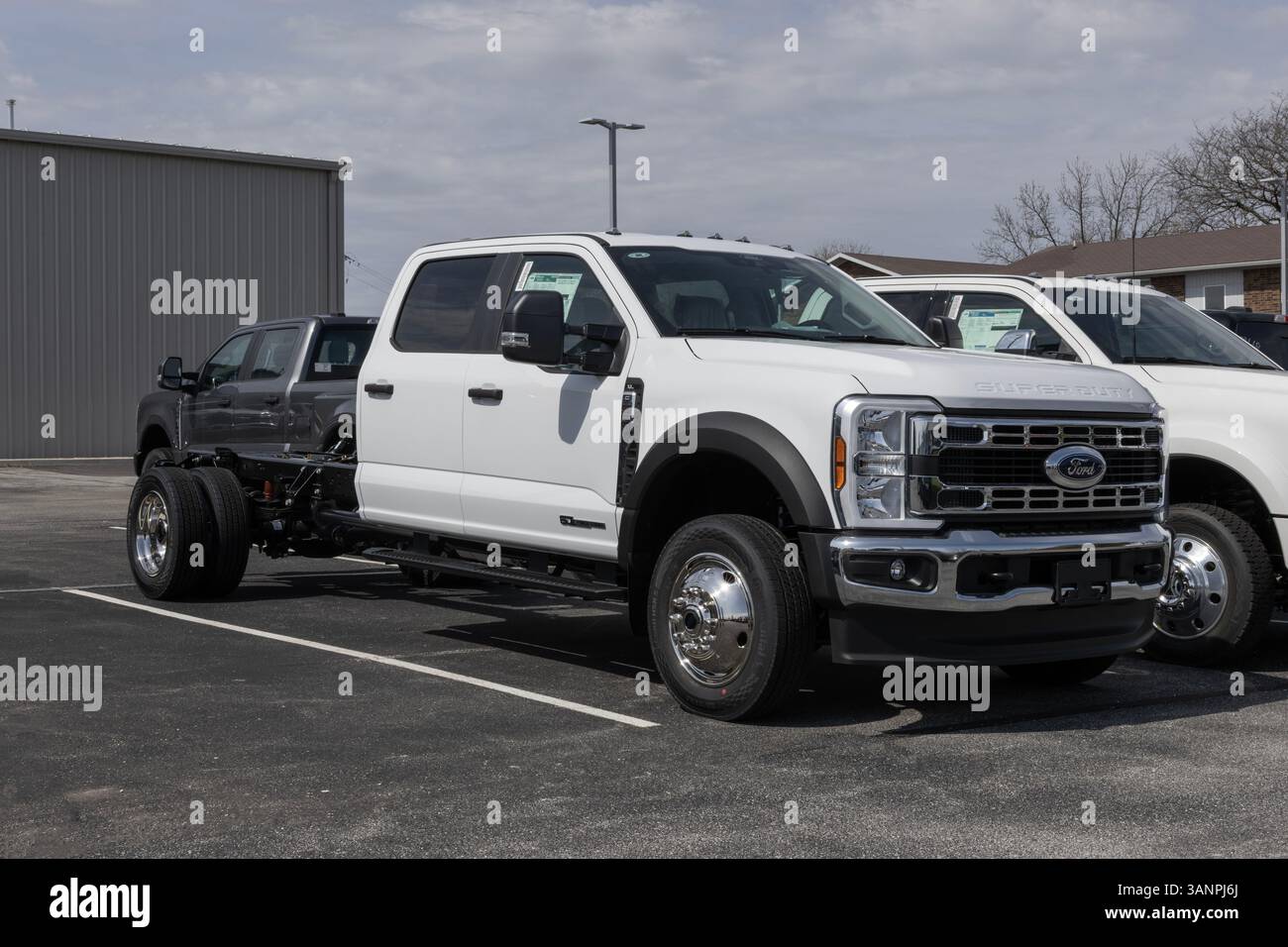 Kokomo - April 13, 2025: Ford F-550 4X4 Chassis Crew Cab at a ...