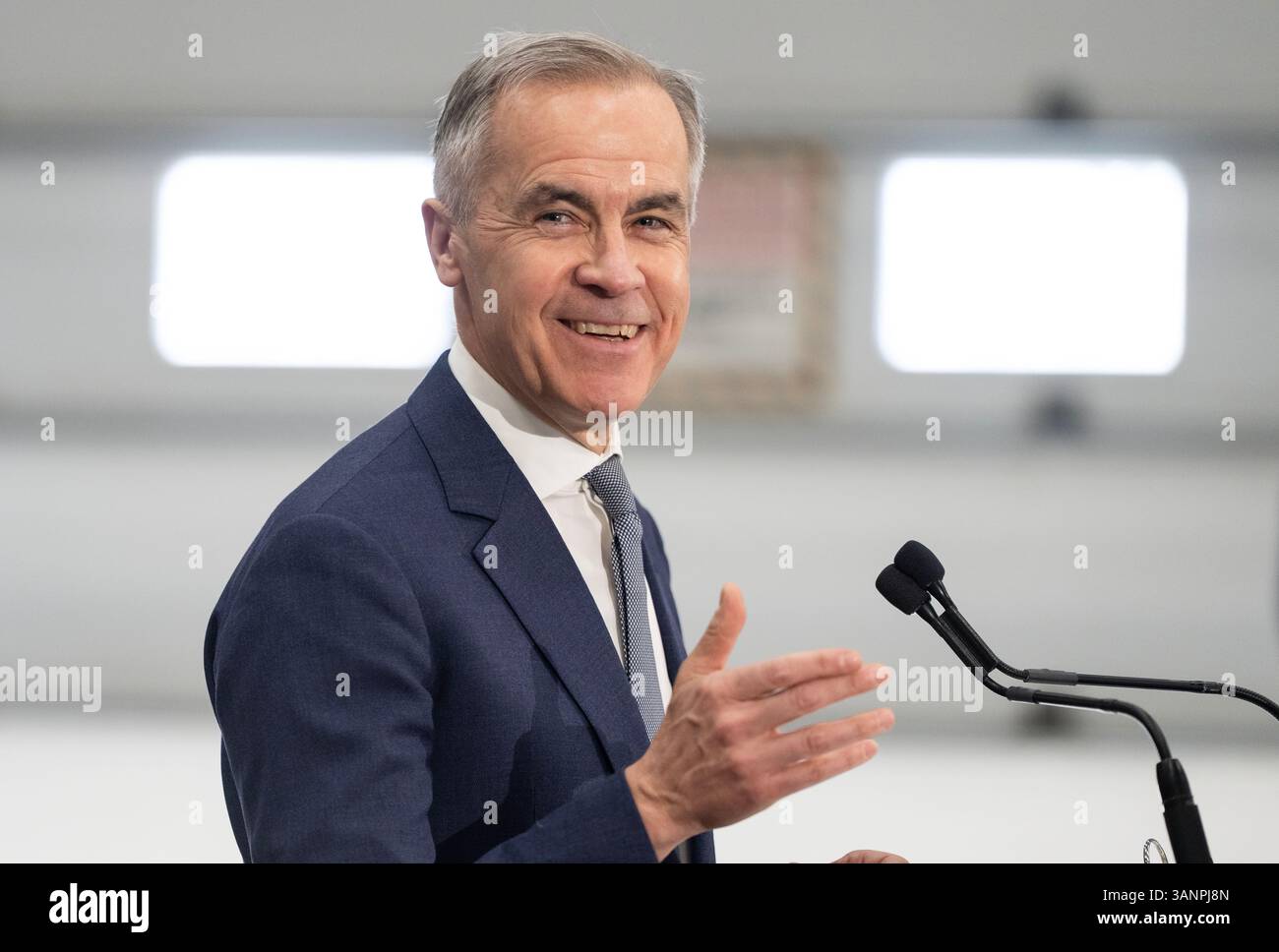 Montreal, Canada. 15th Apr, 2025. Liberal Leader Mark Carney makes an ...