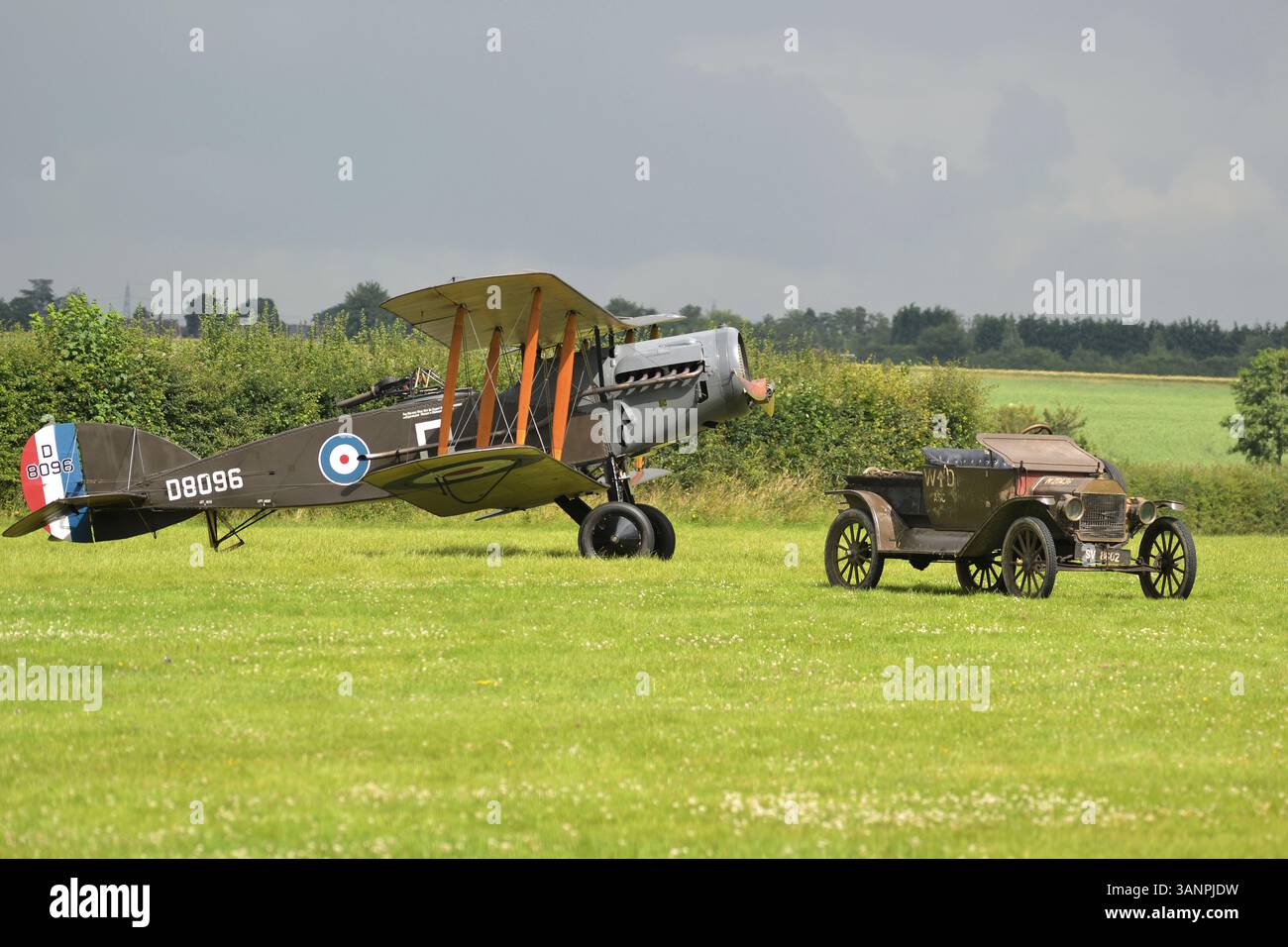 WW1 Bristol F.2B Fighter and Ford Model T at the Shuttleworth Trust's ...