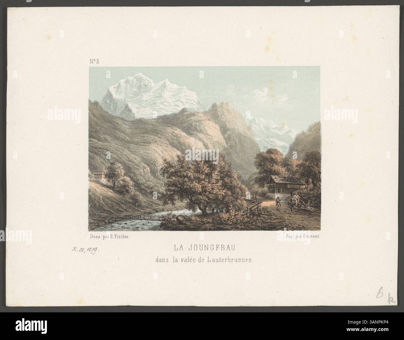 This 19th-century lithograph by Heinrich Fischer and Johann Caspar ...