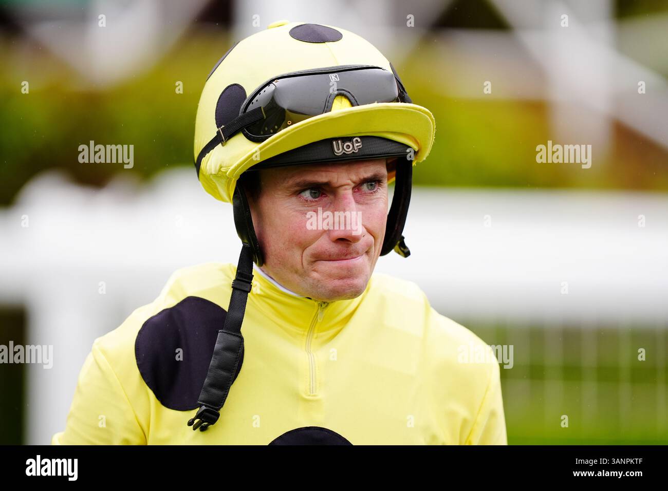 Jockey Ryan Moore at Newmarket Racecourse. Picture date: Tuesday April ...