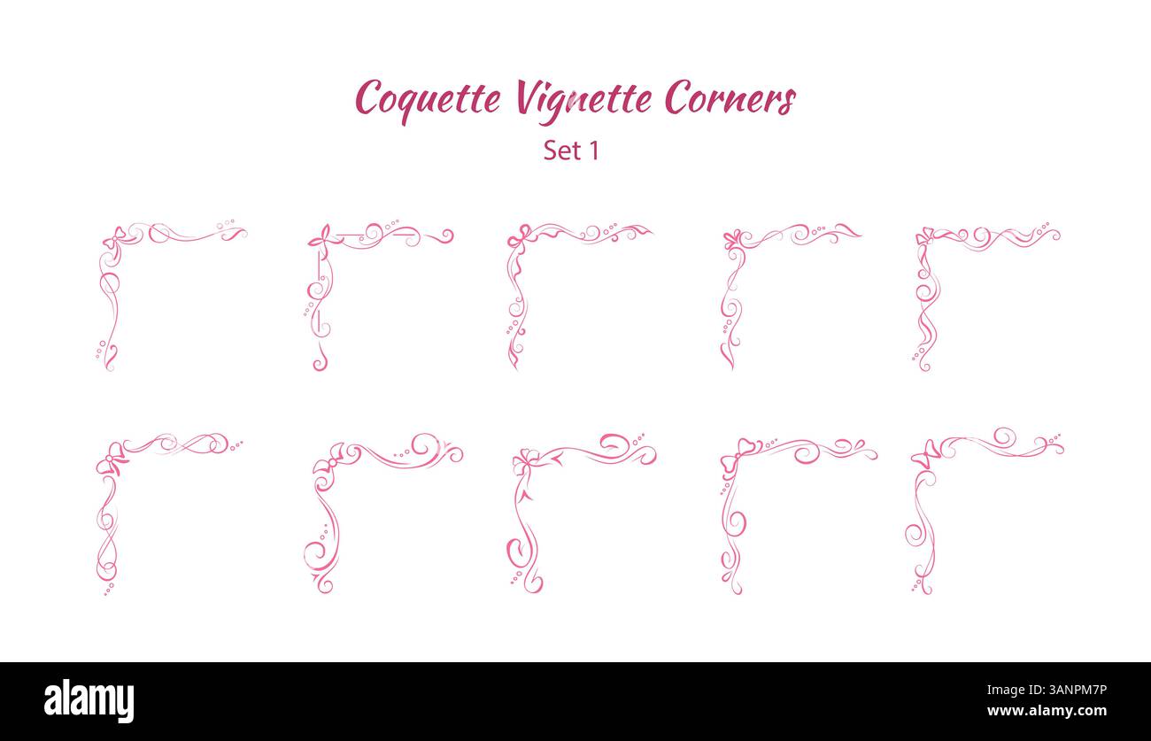 Hand drawn corners Cut Out Stock Images & Pictures - Alamy