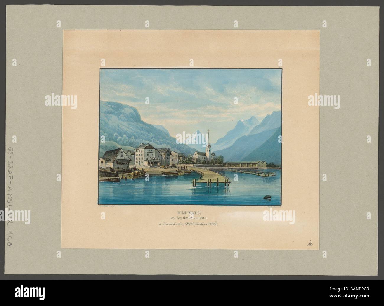 This 19th-century aquatint by Büttler, engraved by Friedrich Salathé ...