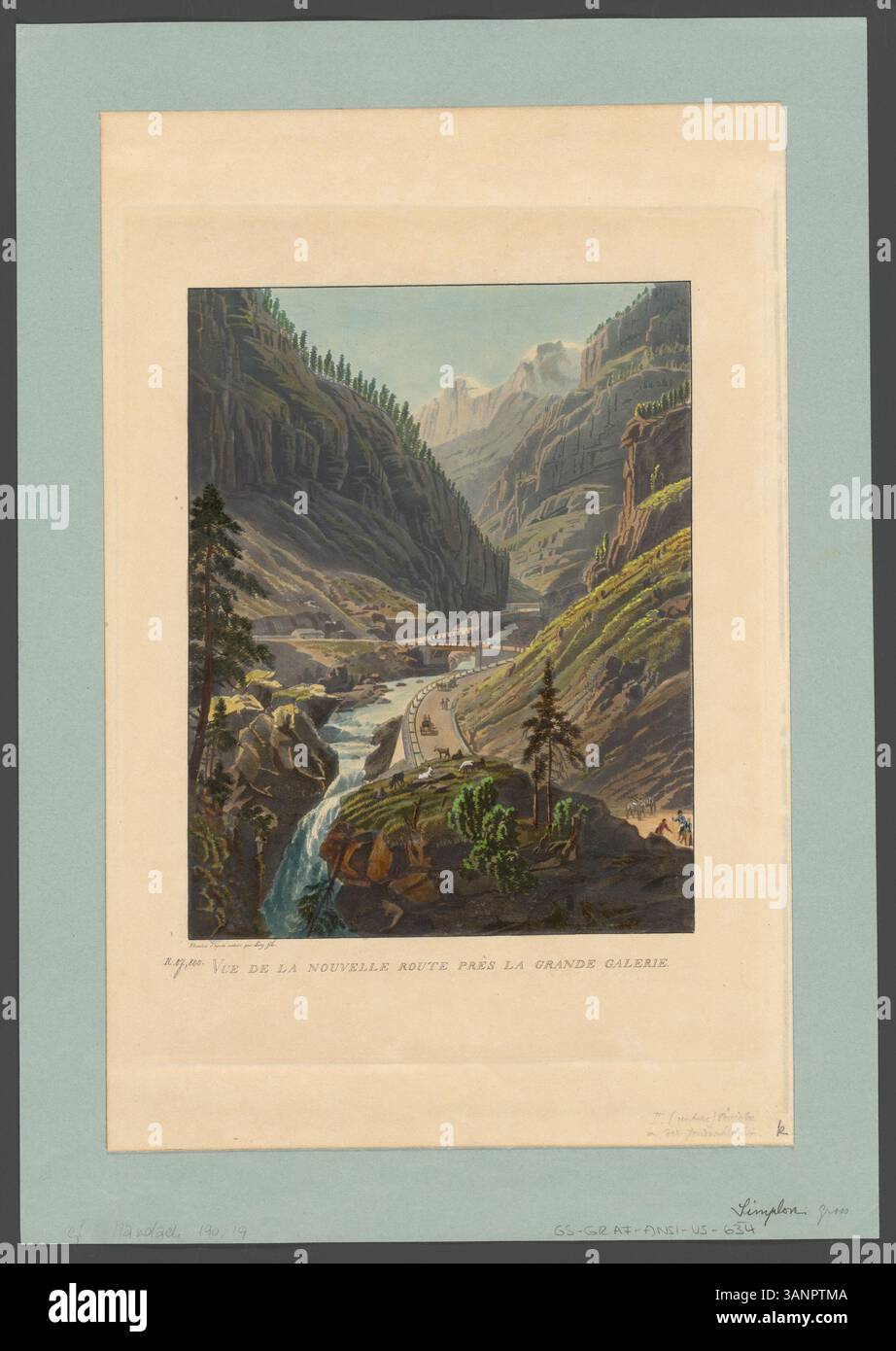 This 1811 etching by Gabriel Lory (fils) shows the new road near the ...